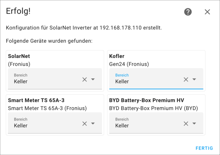 Fronius Wechselrichter in Home Assistant einbinden | kofler.info