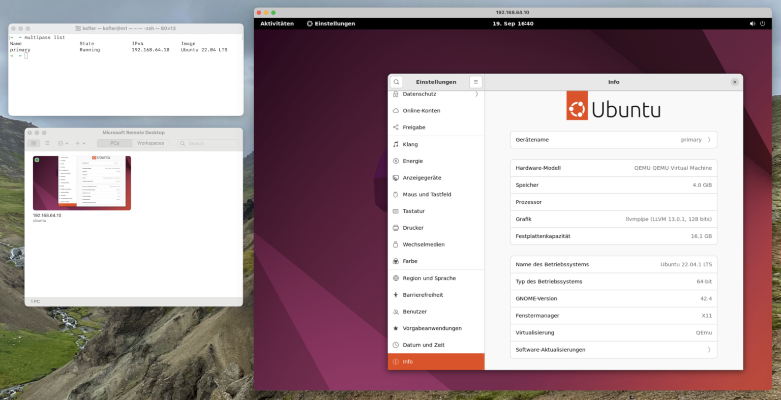 Multipass: Ubuntu-VMs unter Windows, macOS und Linux ausführen | kofler.info