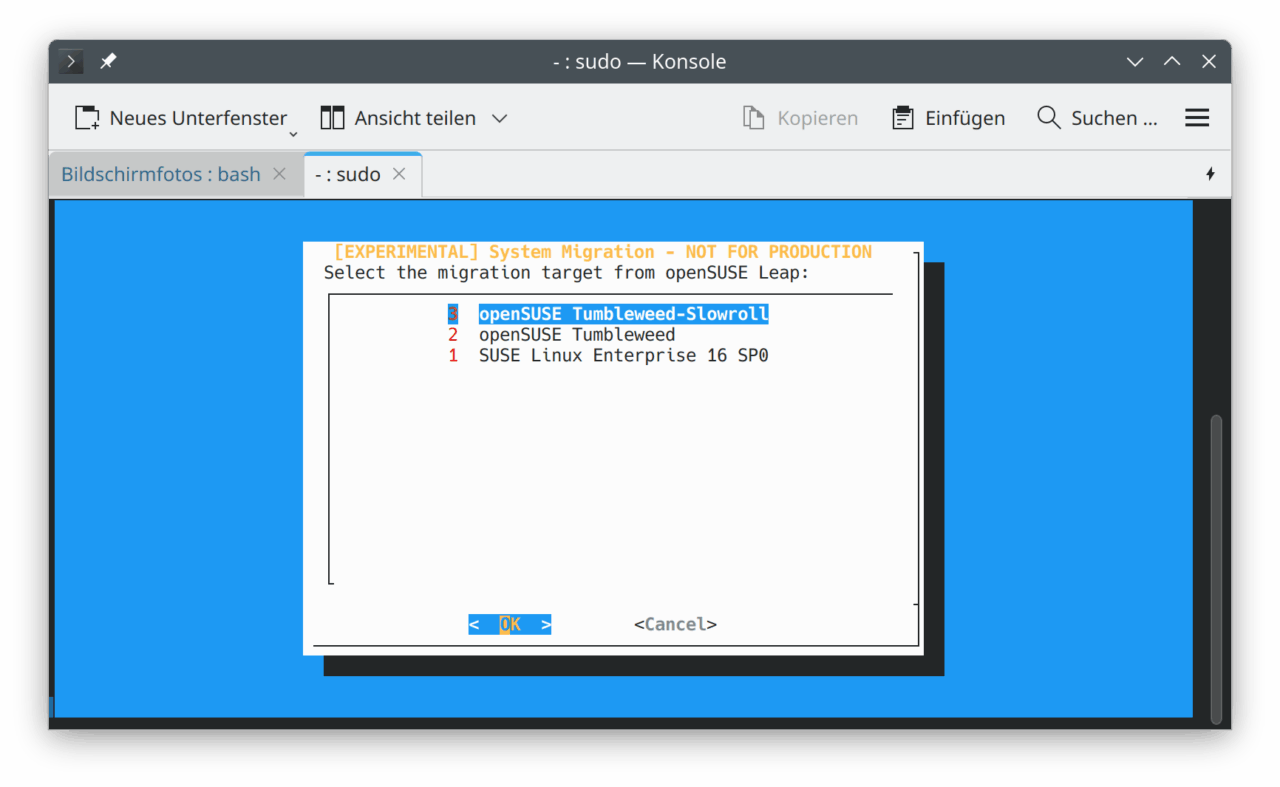 openSUSE Leap 16 | kofler.info
