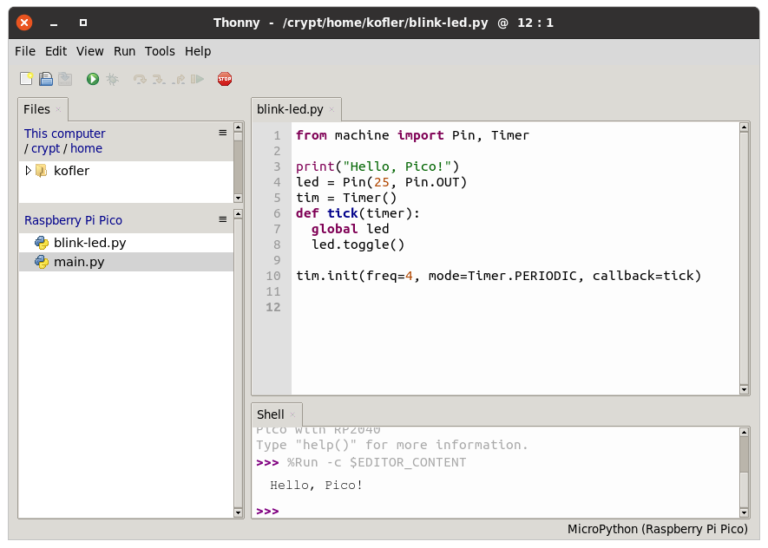 Raspberry Pi Pico: MicroPython-Programmierung | kofler.info