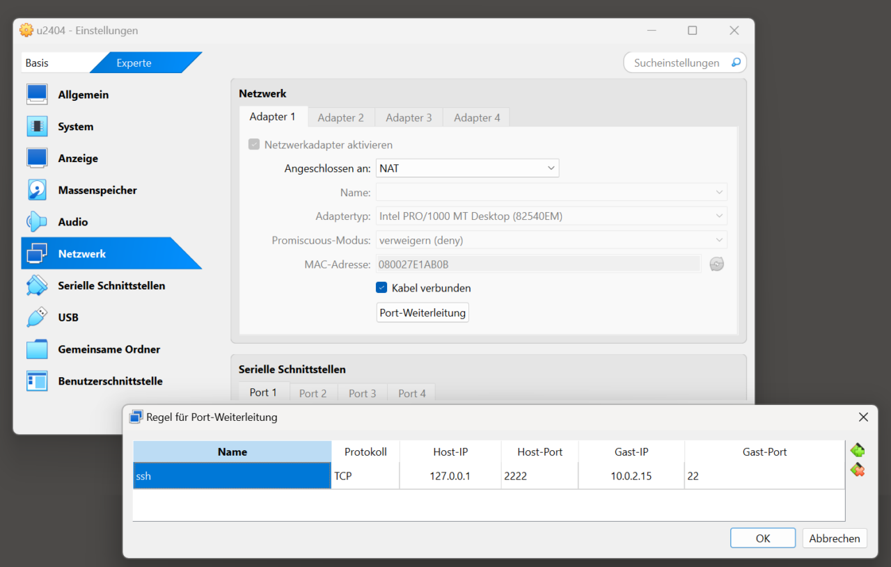 Ubuntu 24.04 in VirtualBox ausführen | kofler.info