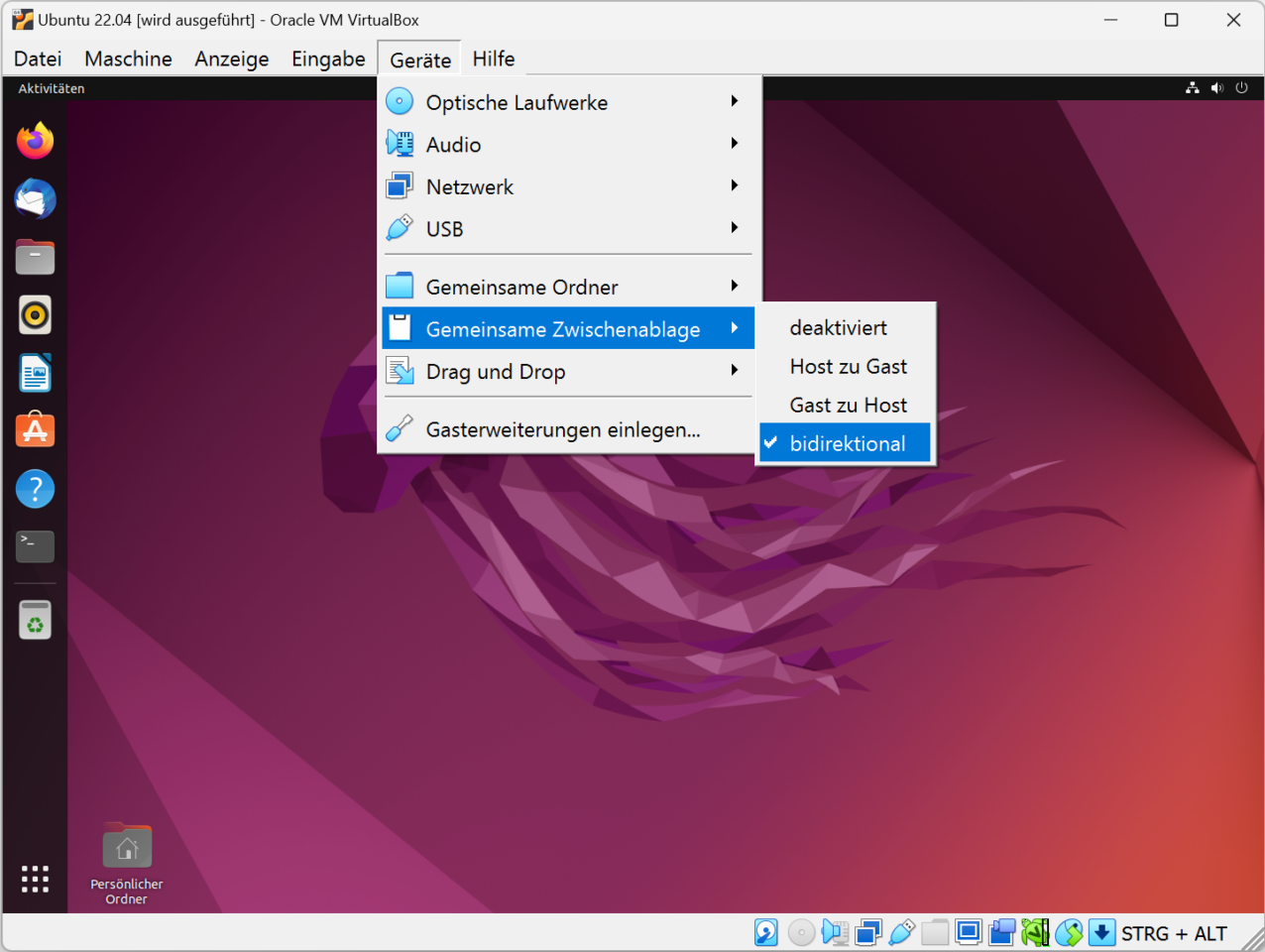 Ubuntu 22.04 in VirtualBox (Windows-Host) installieren | kofler.info
