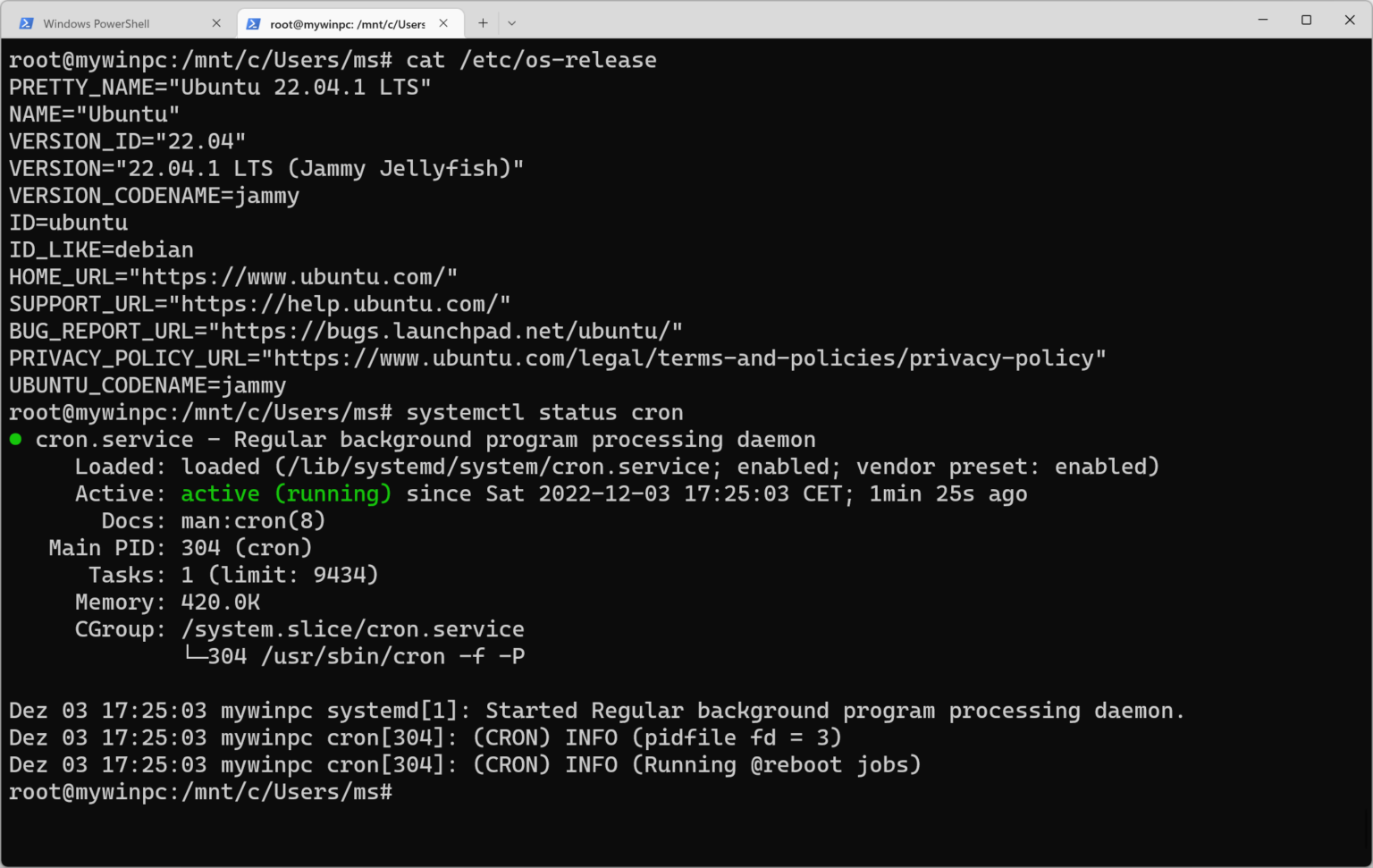 WSL mit systemd | kofler.info